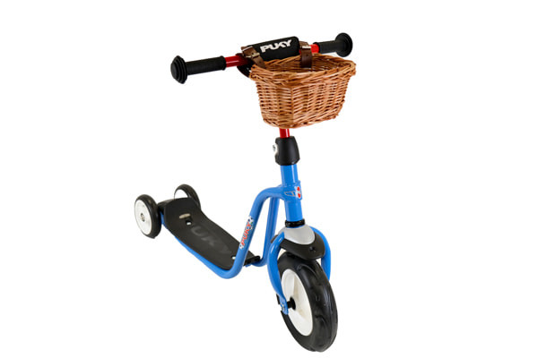 Puky Starter donkerblauw met mandje | Kindersteppen.be