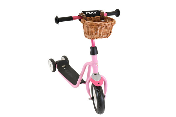 Puky Starter roze met mandje | Kindersteppen.be
